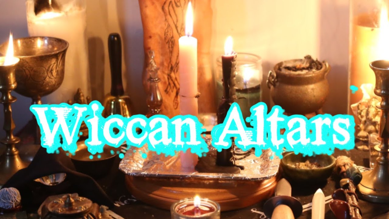 Beautiful Wiccan Altar