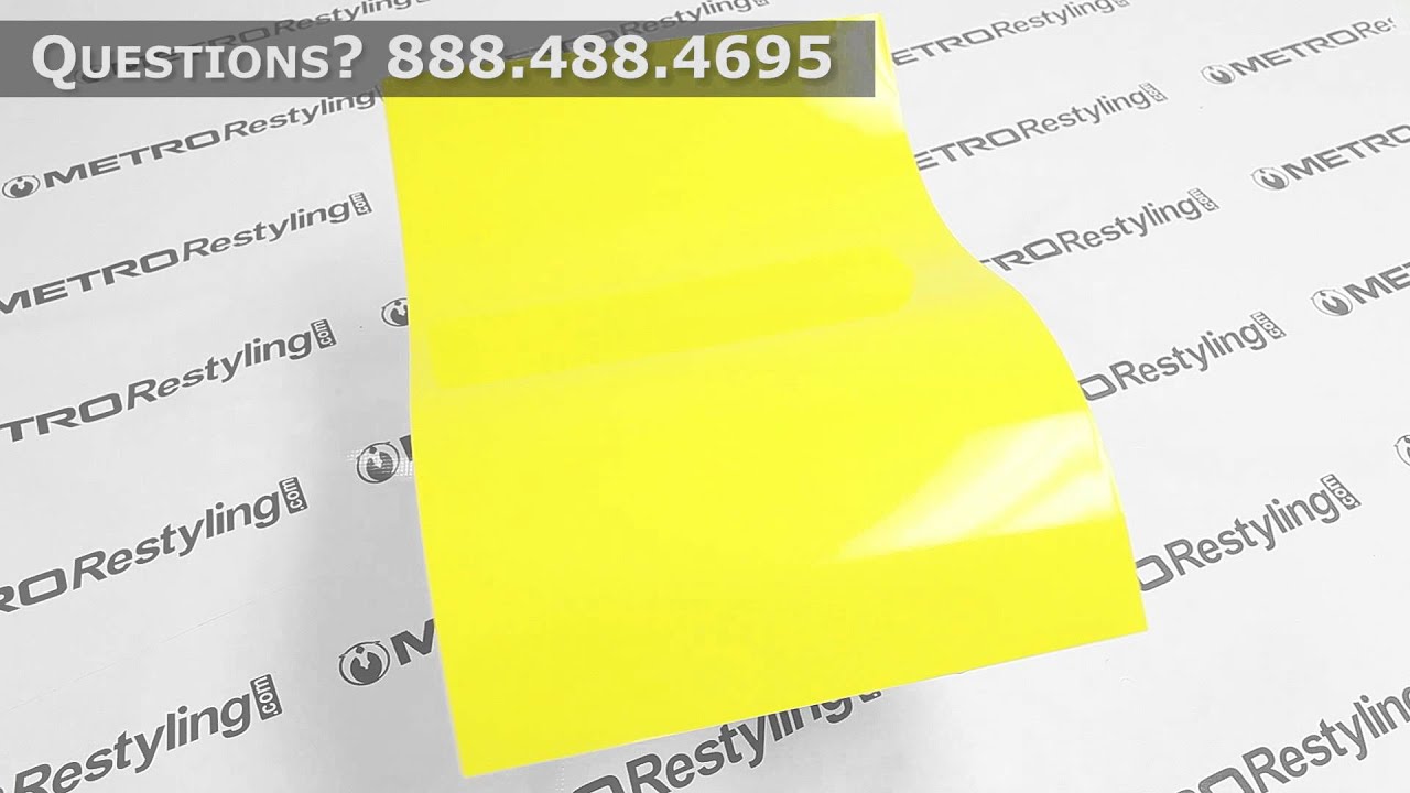 3M Scotchprint Wrap Film Series 1080 Gloss Bright Yellow Vinyl G15 ...