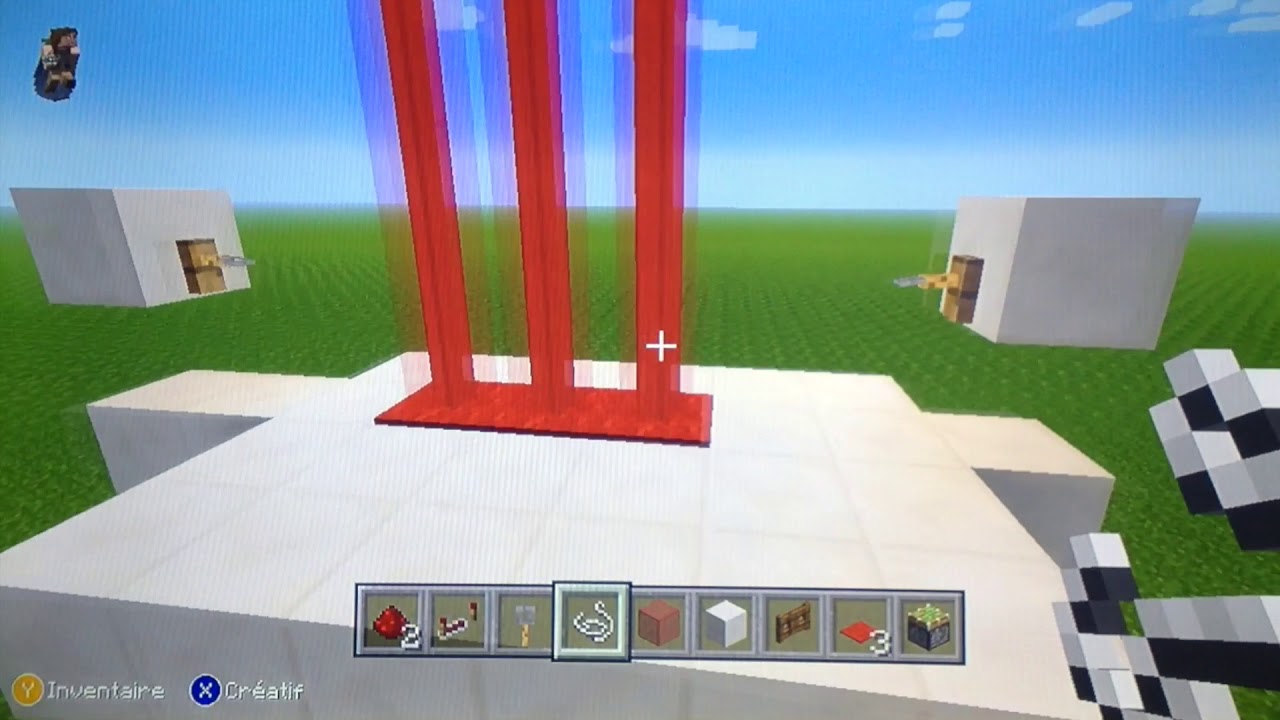 TUTO:COMMENT CONSTRUIRE UNE PORTE A CODE AVEC LASER SUR MINECRAFT - YouTube