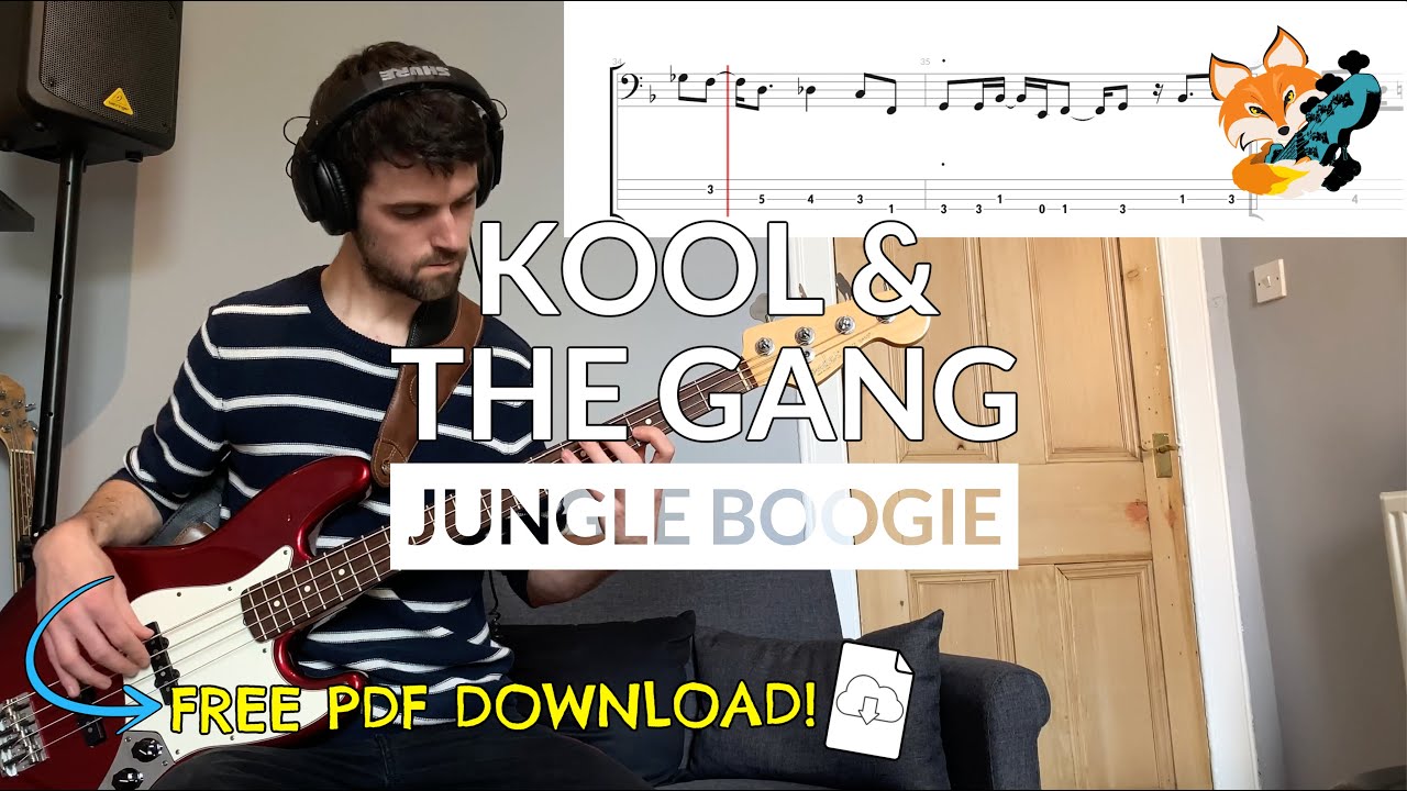 Kool & The Gang - Jungle Boogie (Bass Cover) | Bass TAB Download - YouTube