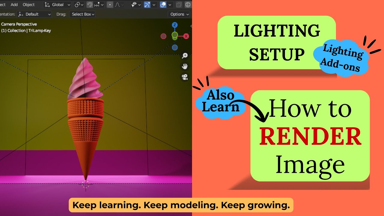 How to LIGHTING and RENDER Products in Blender (Part 3) | Beginner ...