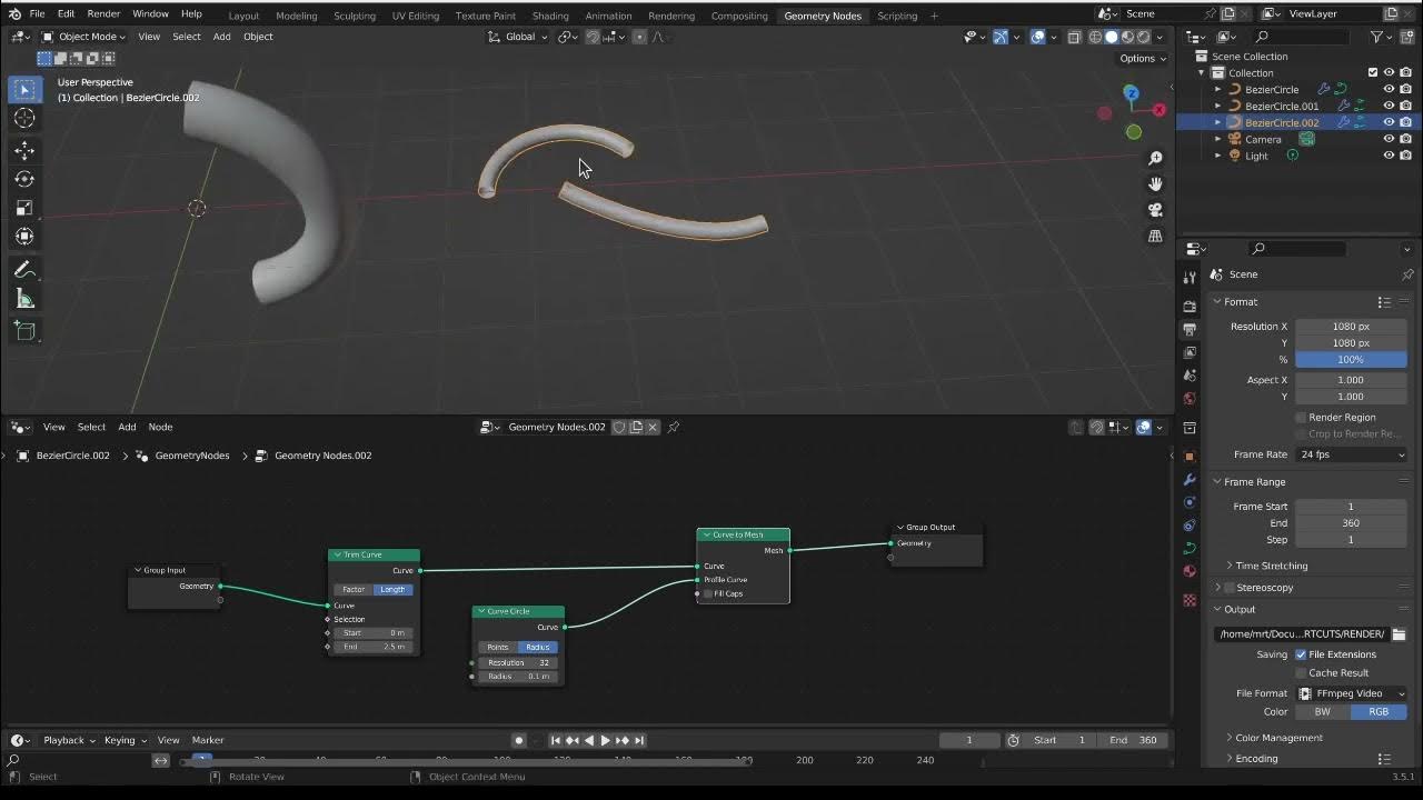 Trim Curve Node - YouTube