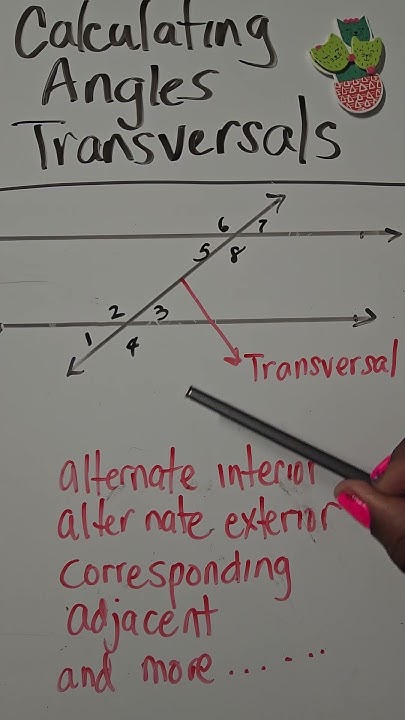 Calculating Angles with Transversals - YouTube