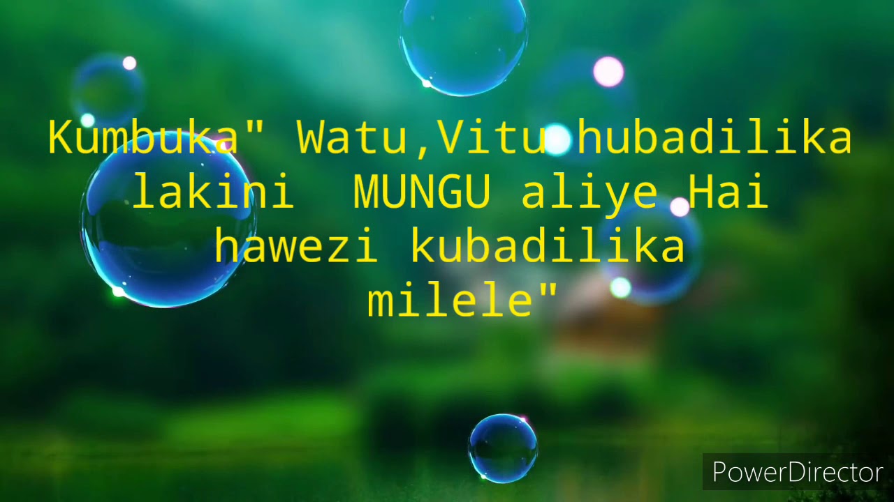 WEMA WA MUNGU lyrics Video - YouTube