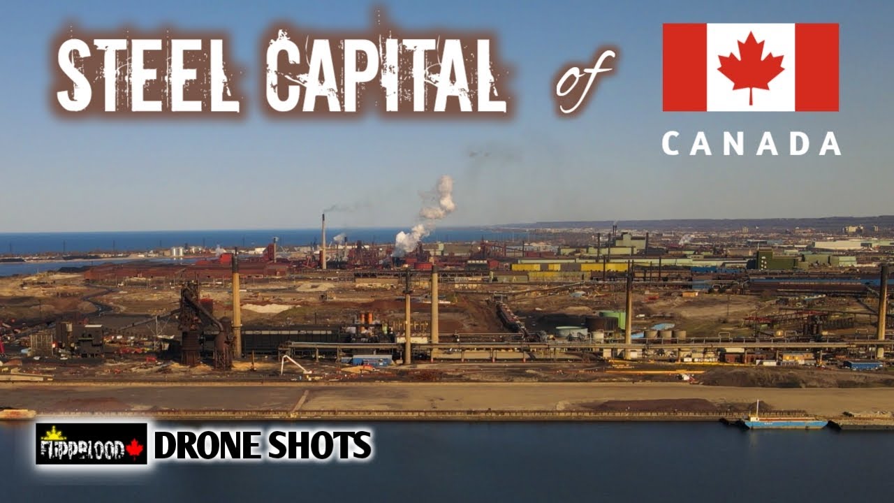 Steel Capital of Canada - Hamilton // [4K] Drone Shots of Iron and ...