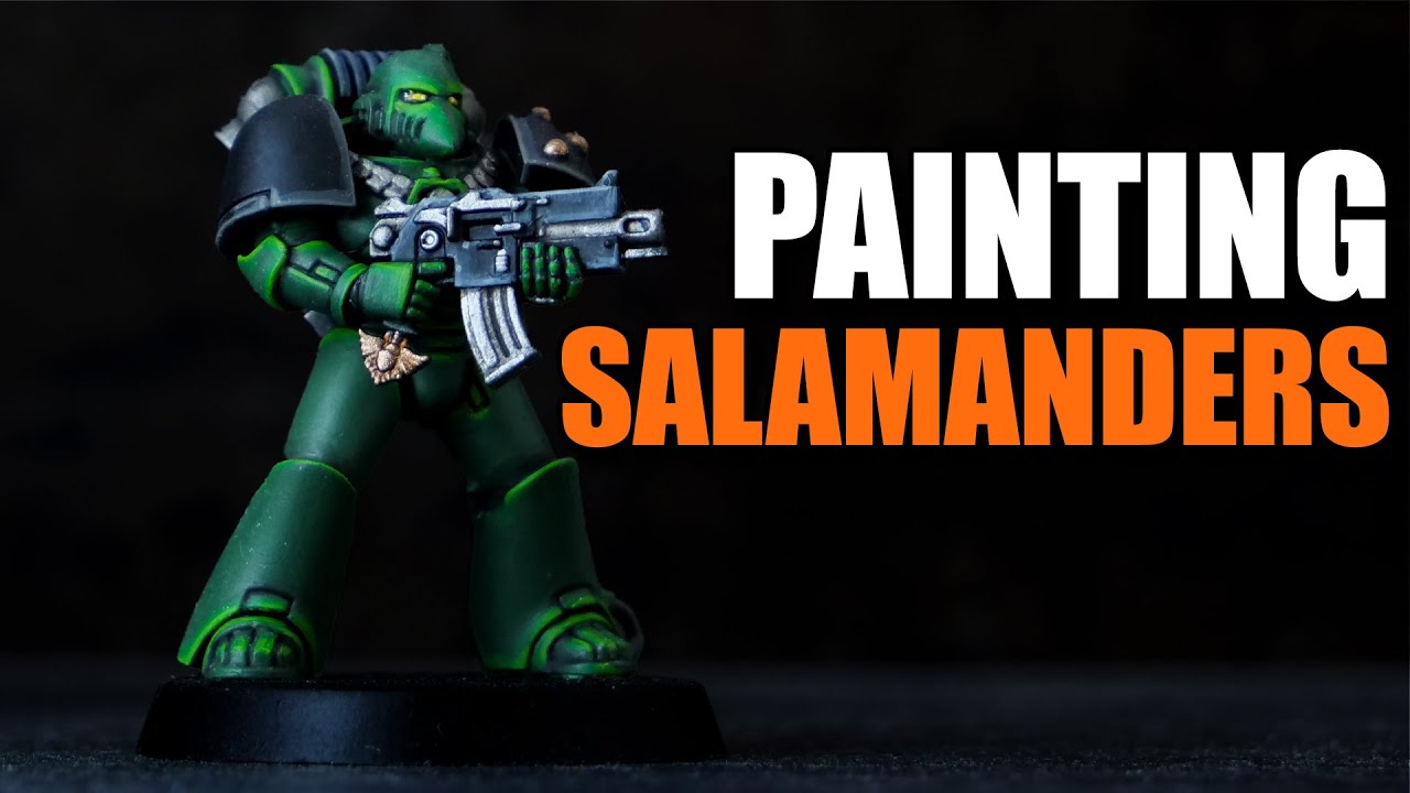 How to Paint Salamanders Space Marines | Horus Heresy | 18th Legion ...