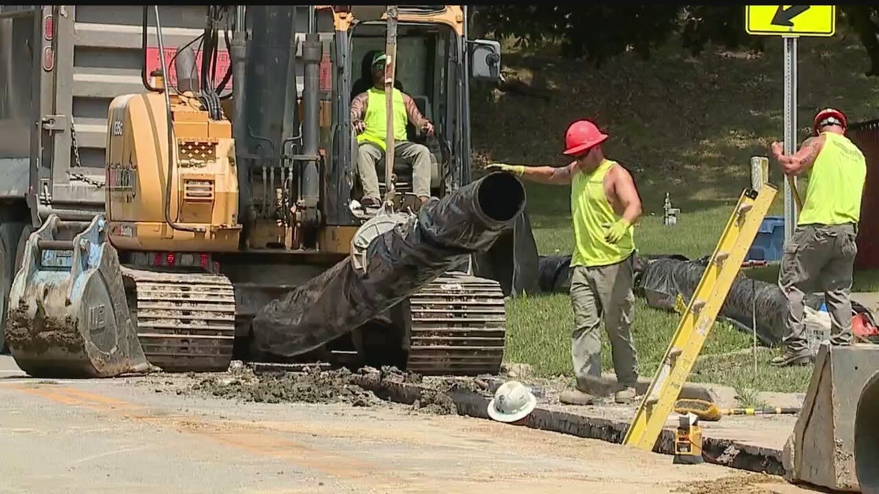 Road closures expected due to water main work - YouTube