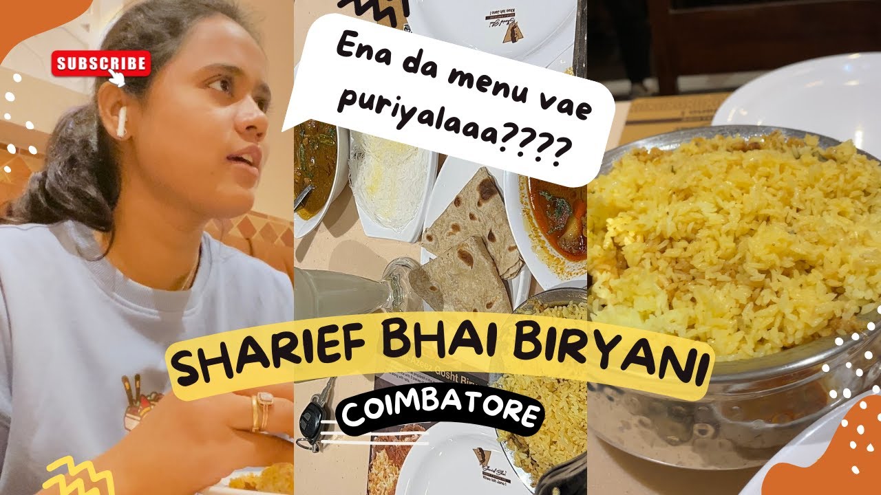 Trying the newly opened Sharief Bhai Biryani in Coimbatore ...