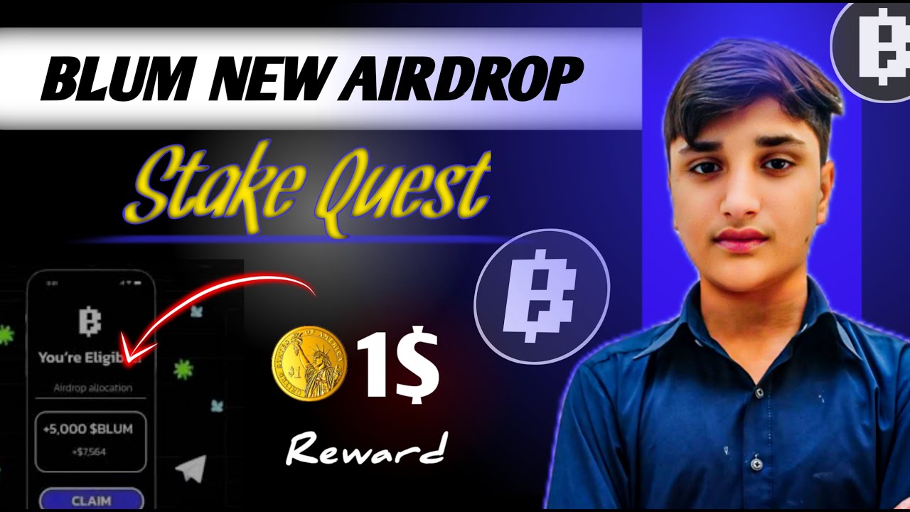 Blum New Update | Stacke Quest 1$ Reward | Blum Airdrop | Crypto Mining ...