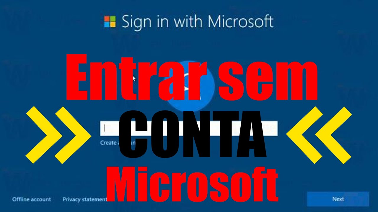 Como mudar login conta microsoft para conta local - YouTube