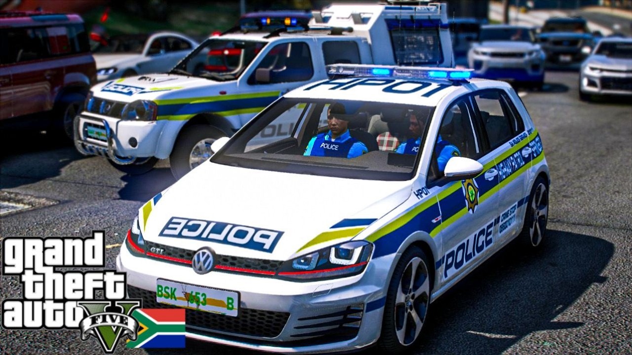 GTA Mzansi - VW Golf 7 GTI City Patrol l Playing As A Cop | LSPDFR | Ep ...