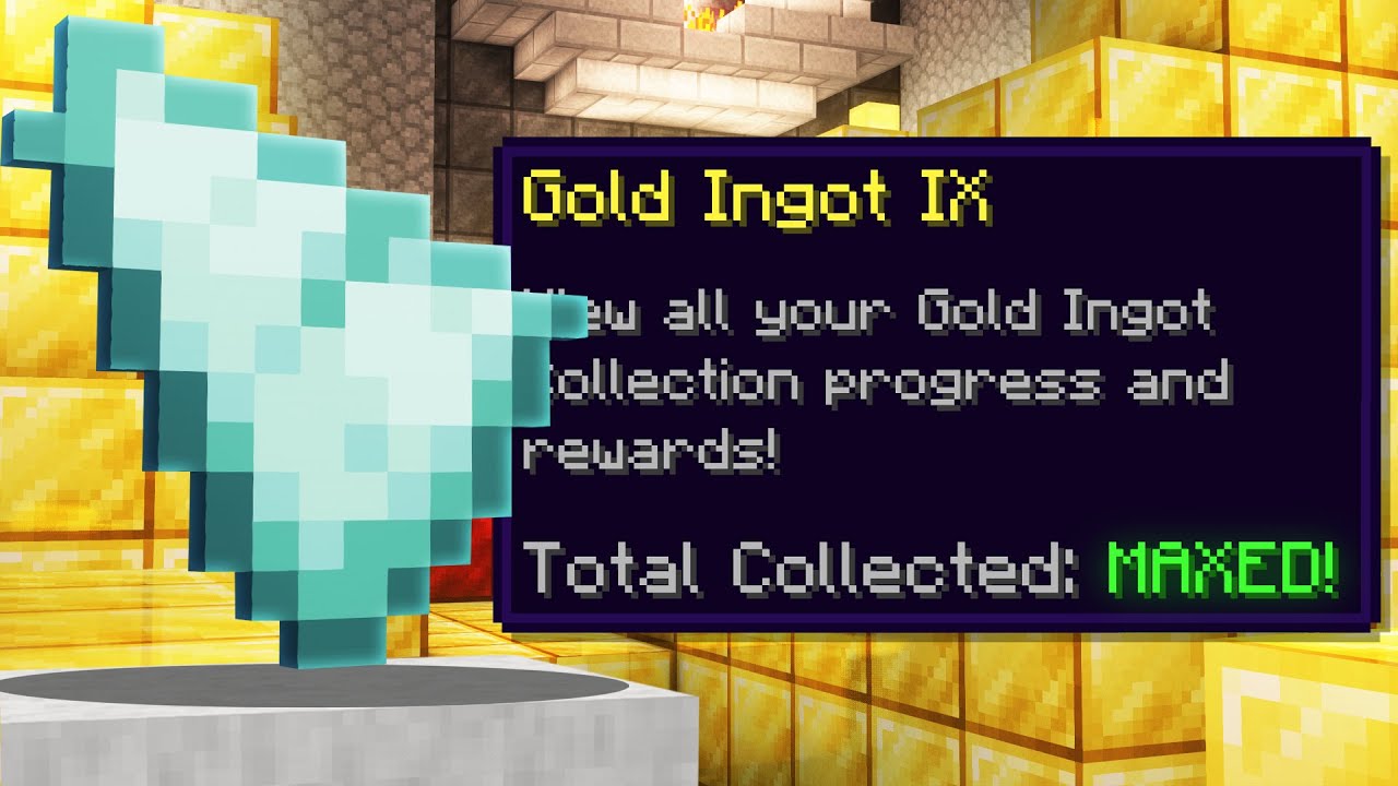 Speedrunning MAX Gold Collection!! -- Hypixel Skyblock - YouTube