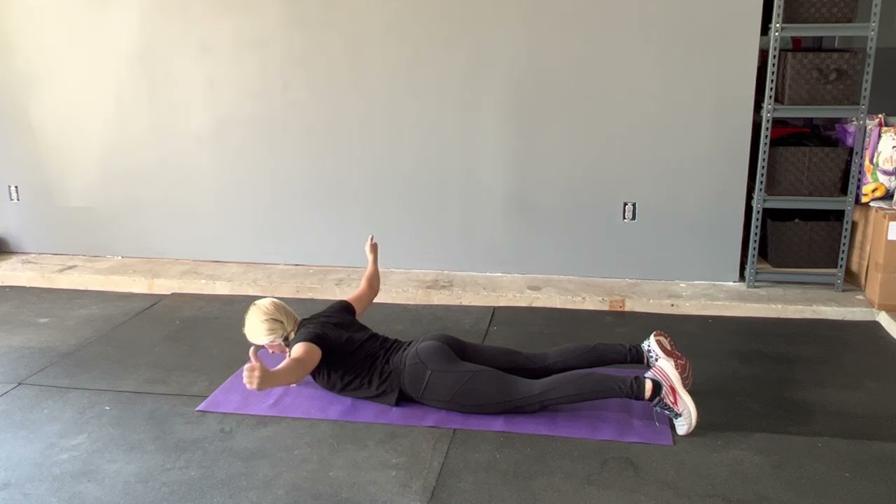 Prone rear delt series - YouTube