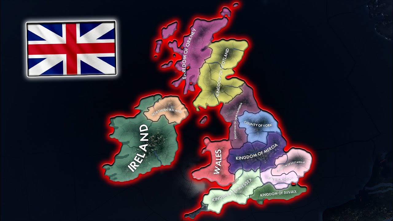 Balkanized Great Britain - Hoi4 Timelapse - YouTube