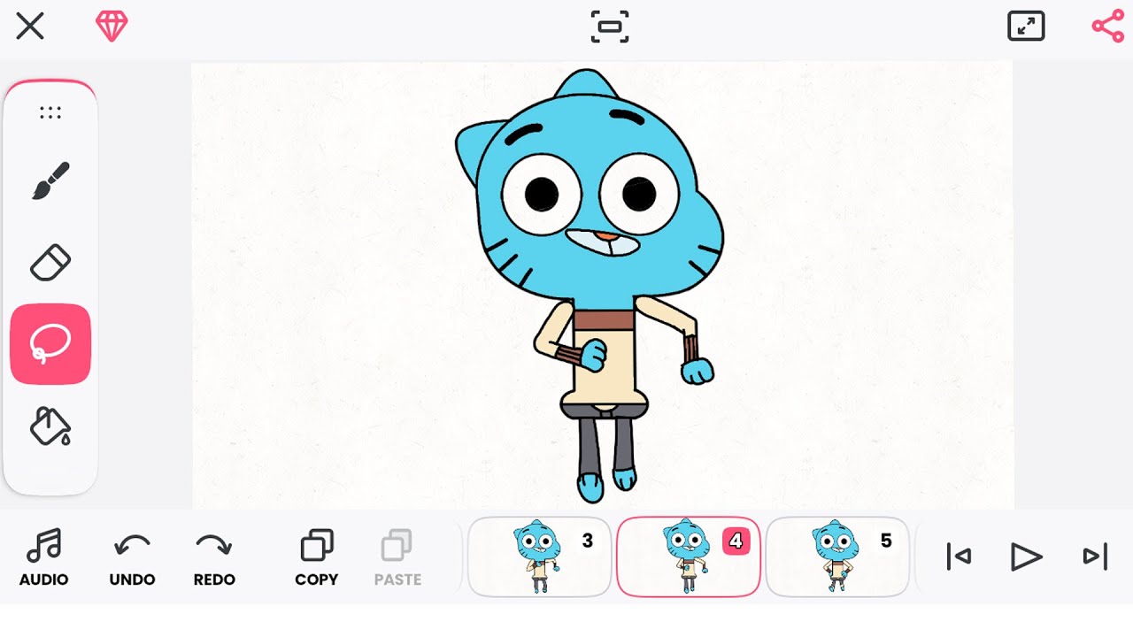 gumball Animation Process| FlipaClip Tutorial - YouTube