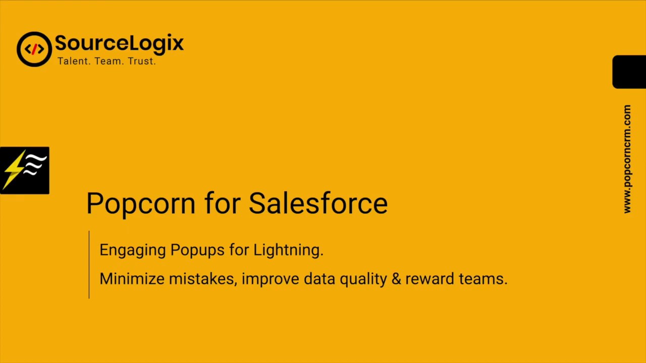 Popcorn app for Salesforce.com - YouTube