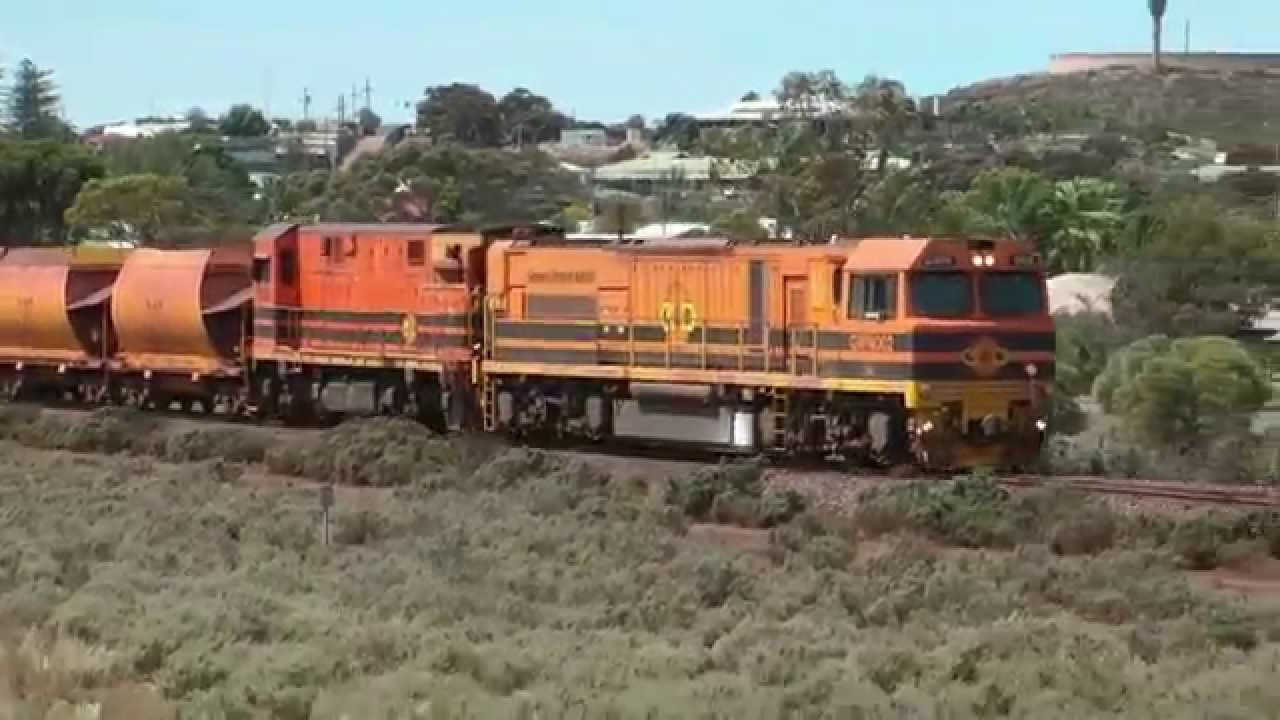 Whyalla Ore Trains - YouTube