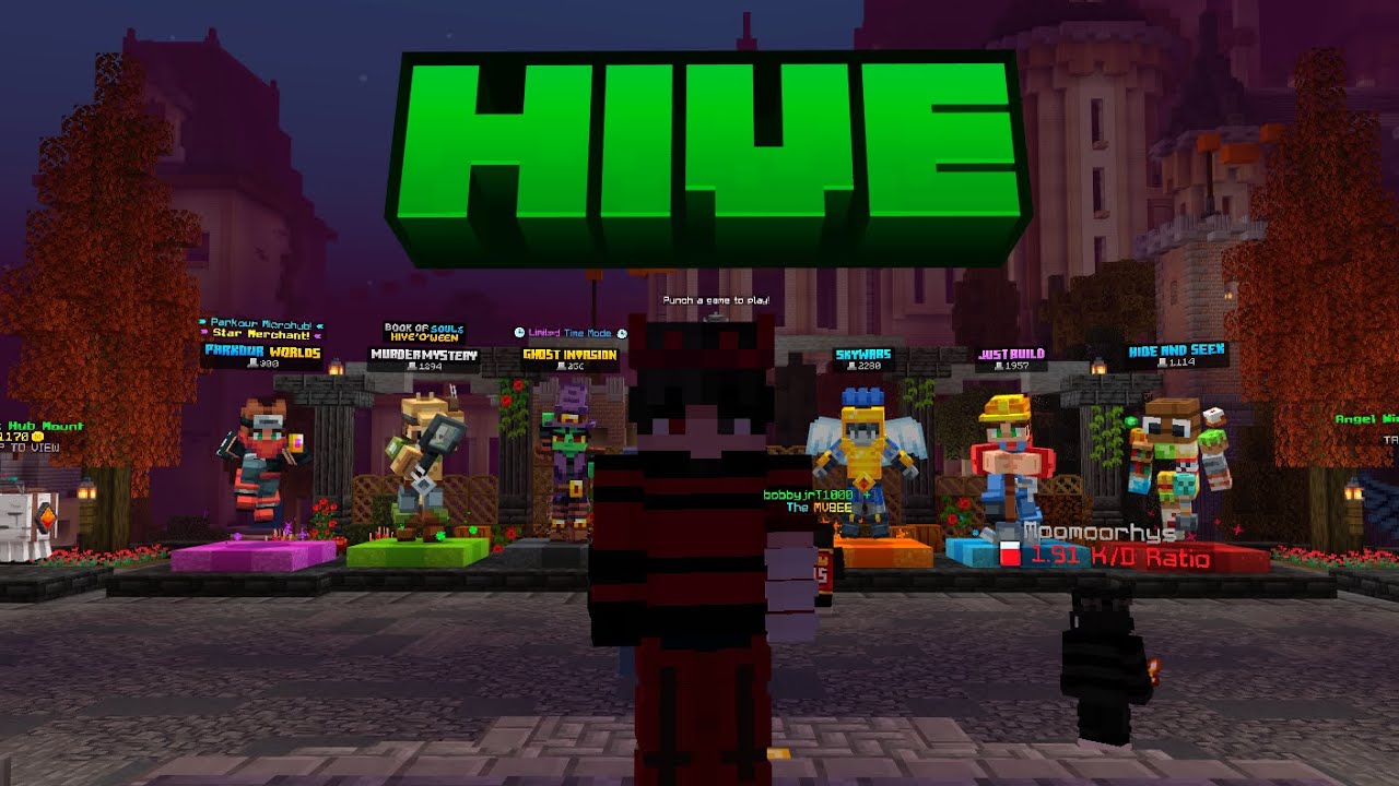 Minecraft Hive Live! (if u join than cs) - YouTube