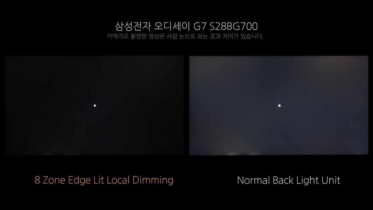 Local Dimming - 삼성전자 오디세이 G7 S28BG700 - YouTube
