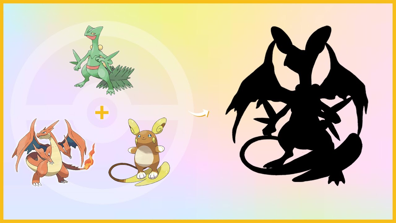 Pokemon Fusion | Sceptile + Alolan Raichu + Mega Charizard Y - YouTube