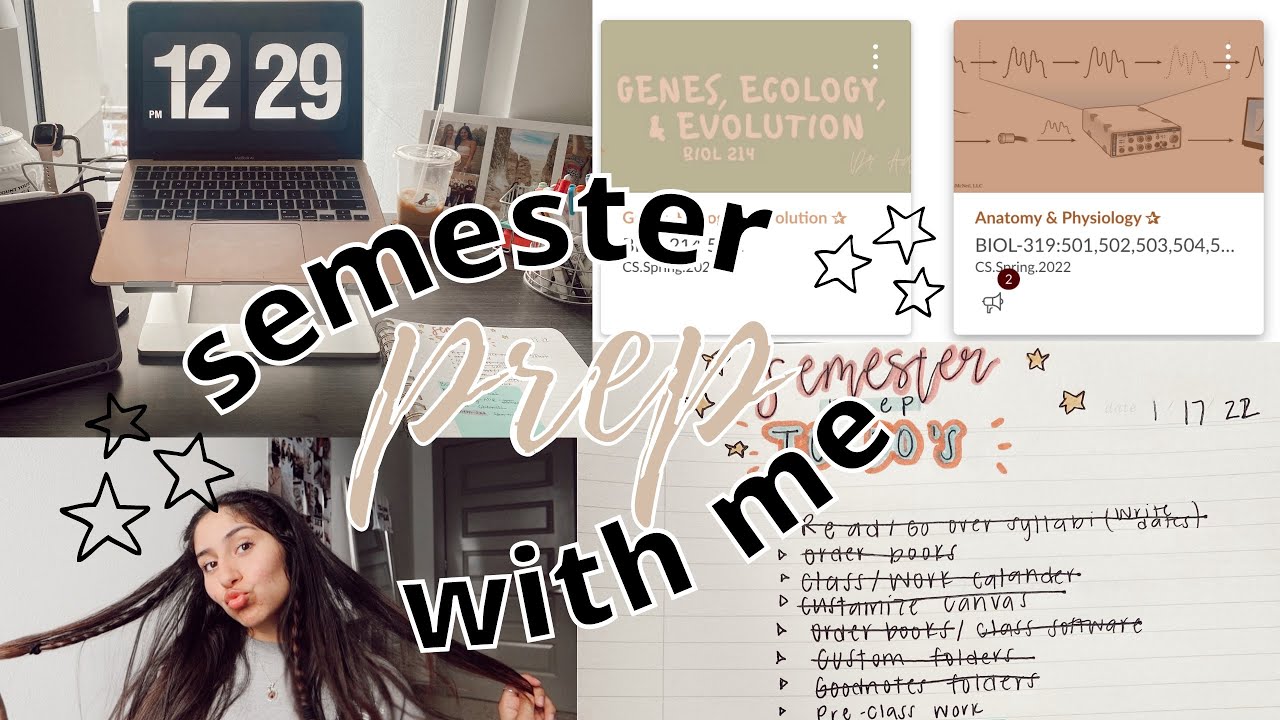 PREPARING FOR SPRING SEMESTER. (canvas tips, organization, + more ...