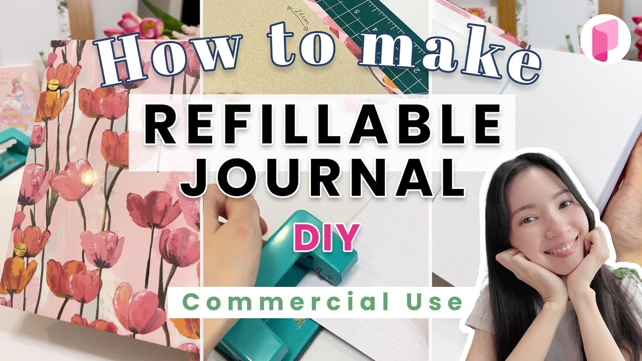 DIY Refillable Journal - Tutorial - YouTube