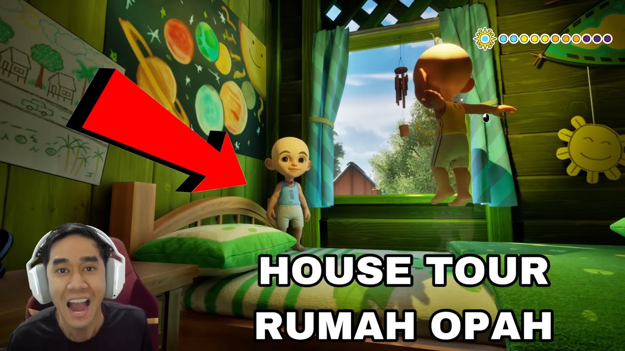 HOUSE TOUR RUMAH OPAH 😂 UPIN & IPIN UNIVERSE 🤩 - YouTube