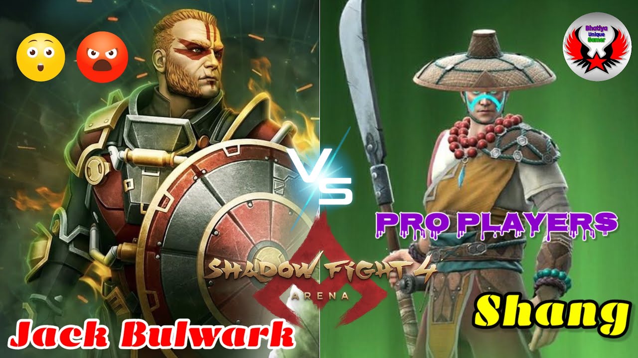 Awesome 🔥 Amazing Shadow Fight 4: Arena || Jack Bulwark vs Shang ...