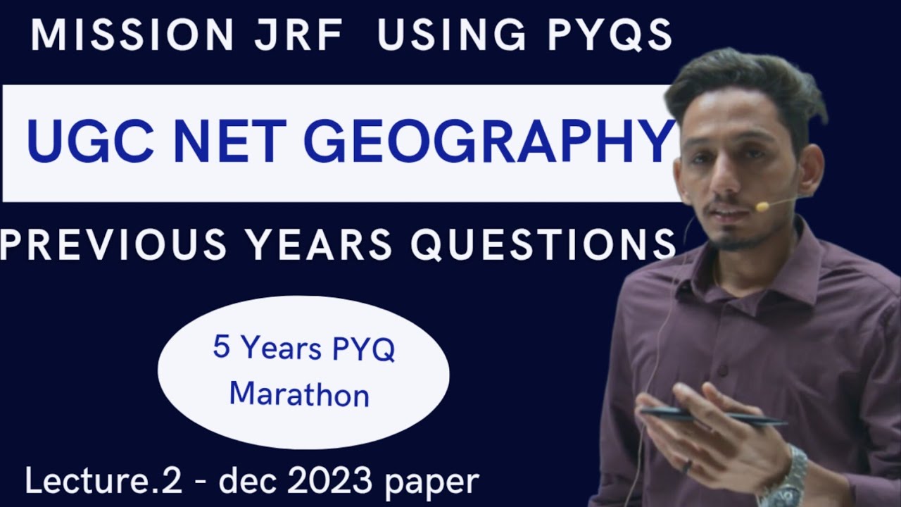 ugc net geography PYQs || ugc net 2023 || ugc geography paper || ugc net geography pyq Series ...