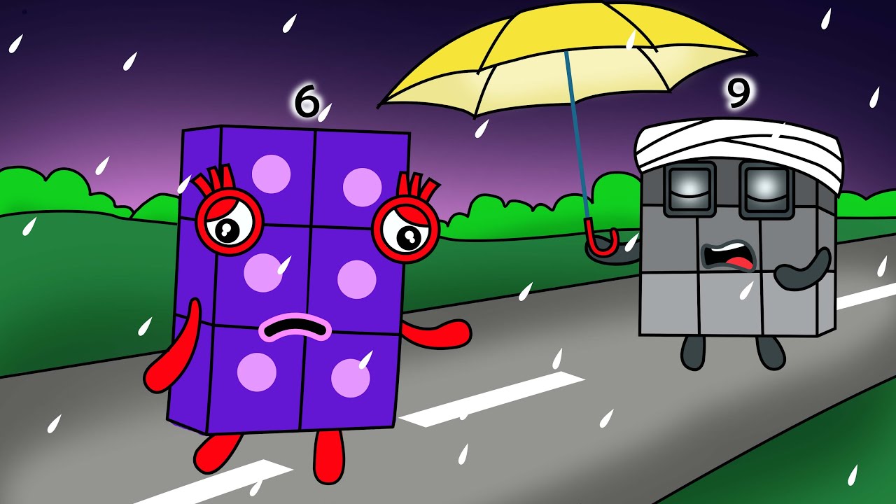 Numberblocks 6 Stops NB 9’s Lonely Walk - Numberblocks Fanmade Coloring ...