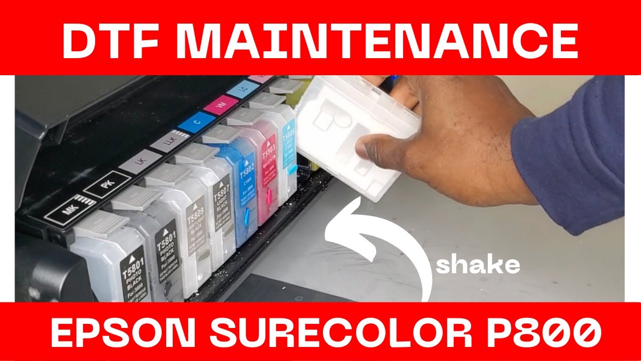 DTF EPSON P800 DAILY MAINTENANCE - YouTube