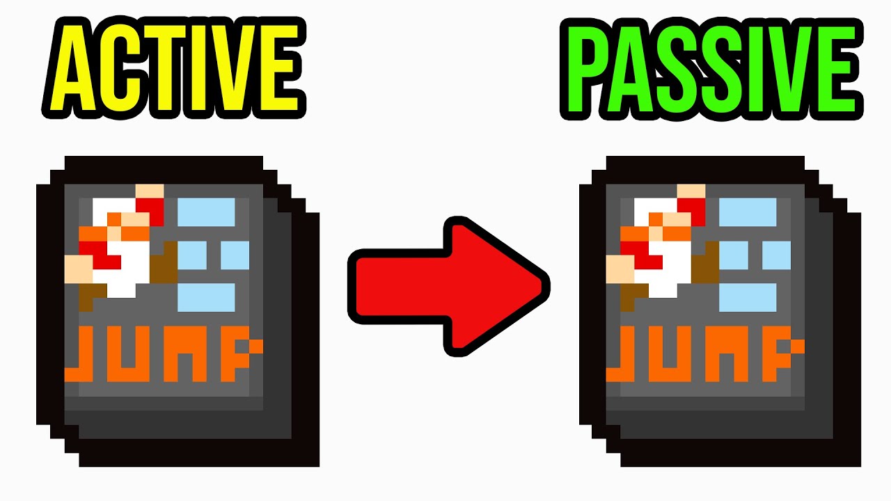 Turning Active Items Into Passive - YouTube