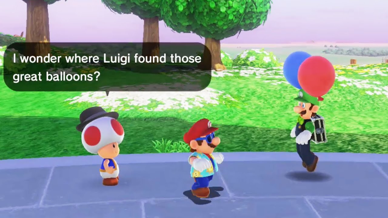 Is Toad the Only Npc who Notices Luigi? Super Mario Odyssey - YouTube