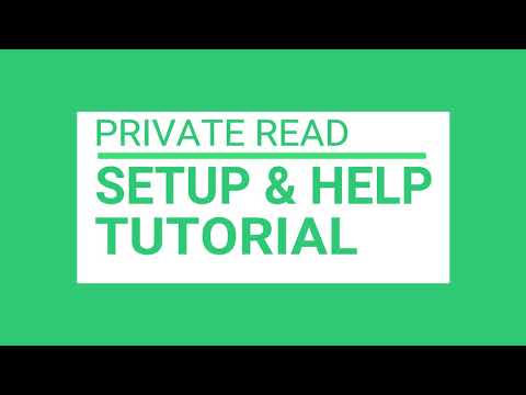 Private Read - Help Video