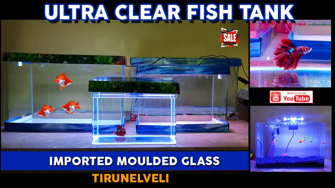 Imported Glueless Moulded Tank | Ultra Clear Fish tank | Aquarium ...