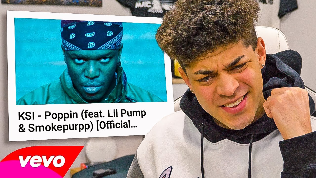 REACTING TO KSI - Poppin (feat. Lil Pump & Smokepurpp) [Official Music ...