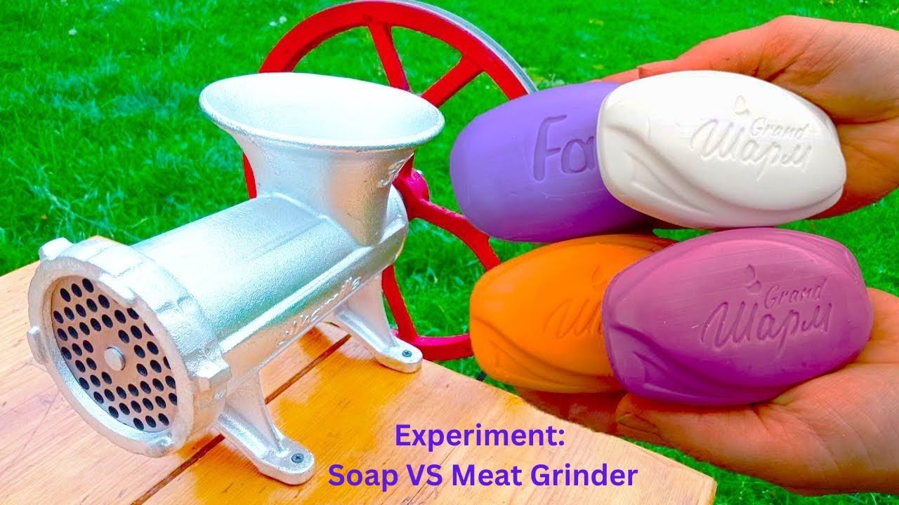 Experiment: Soap VS Meat Grinder - YouTube