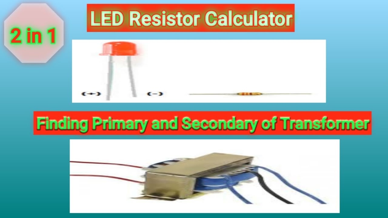 How to find correct Resistor for LED?(Basic Electronics) - YouTube