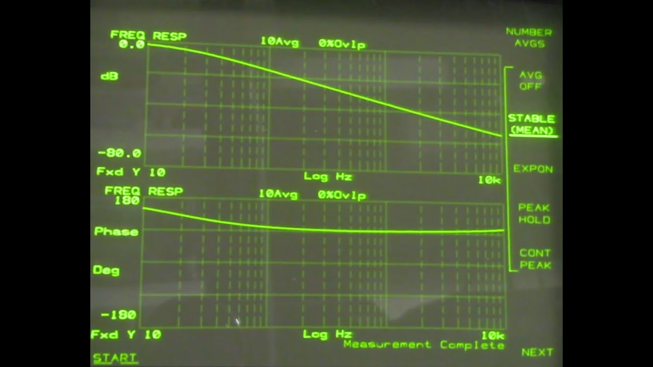 Using a HP3562A Dynamic Signal Analyzer to test a 1st order low pass op ...