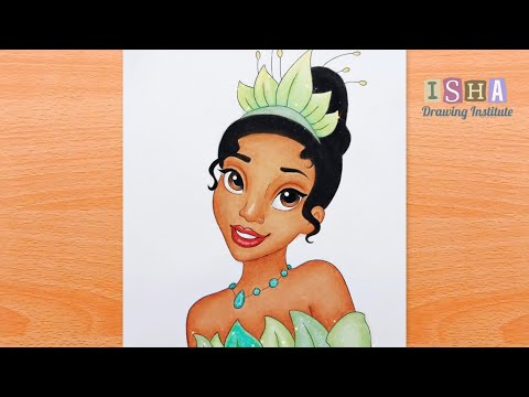 How to Draw Tiana from 'The Princess and the Frog' || Disney Princess Tiana Drawing - Step by step