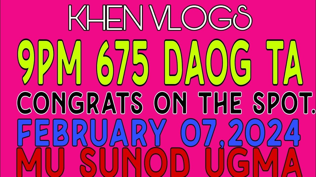9PM 675 DAOG TA ON THE SPOT || MU SUNOD UGMA AKO I HATAG SA LIVE ...