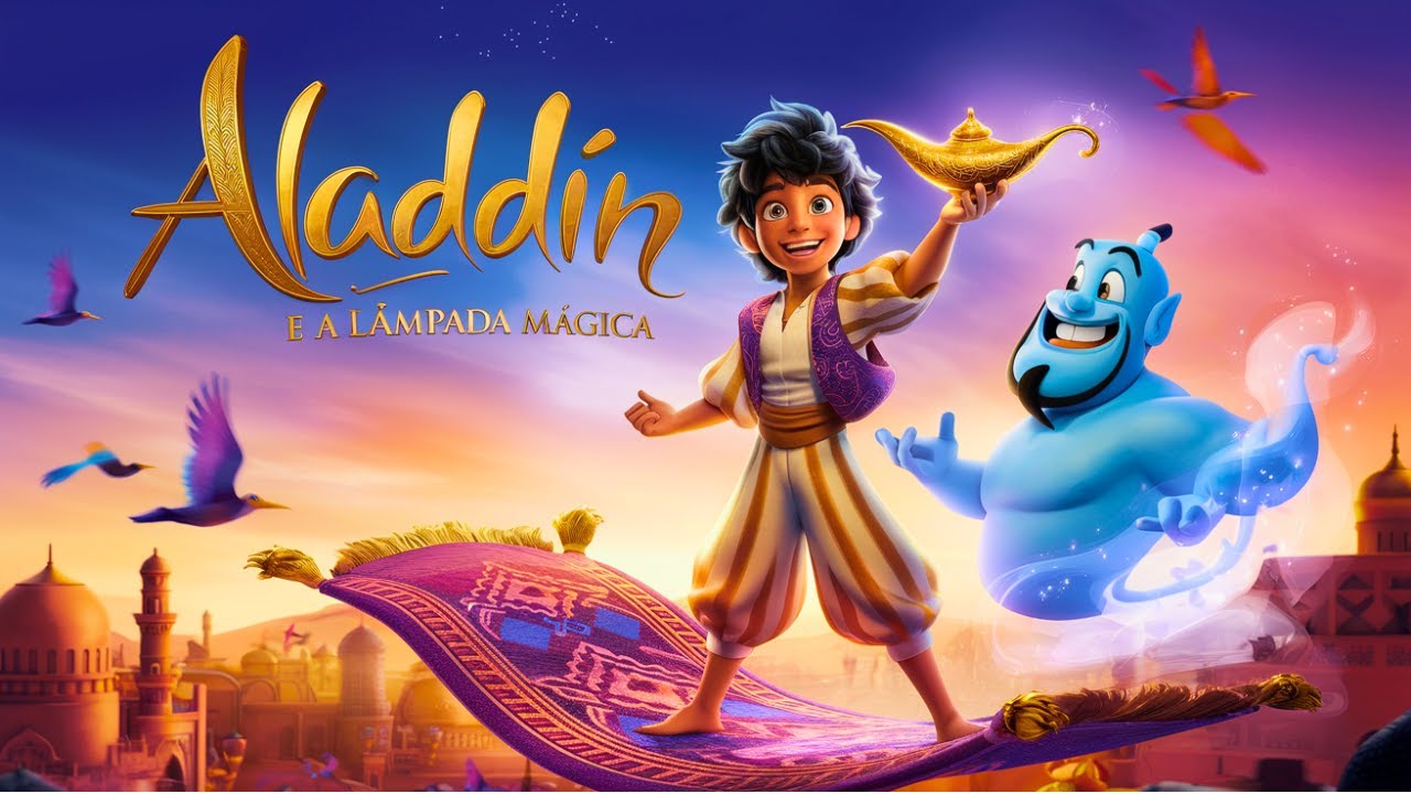 Rosto Do Genio Aladdin Baixe O Gênio Revela A Magia De Agrabah.