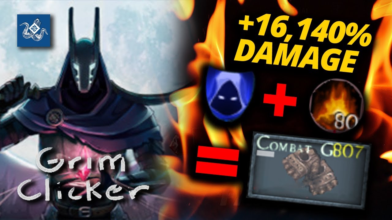 GRIM CLICKER BONE FIRE FLAME BUILD GUIDE! - YouTube