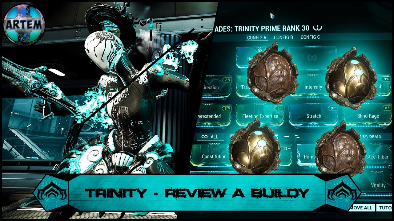 Warframe⌡Trinity - review + EV a Bless/Fight build | CZ/SK ⌡ - YouTube