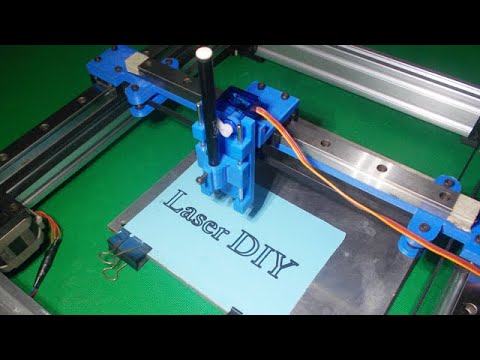 Homemade Pen Lift Plotter CoreXY CNC Robotic Arduino Drawing DIY Draw Bot 3D Printer Core XY ...