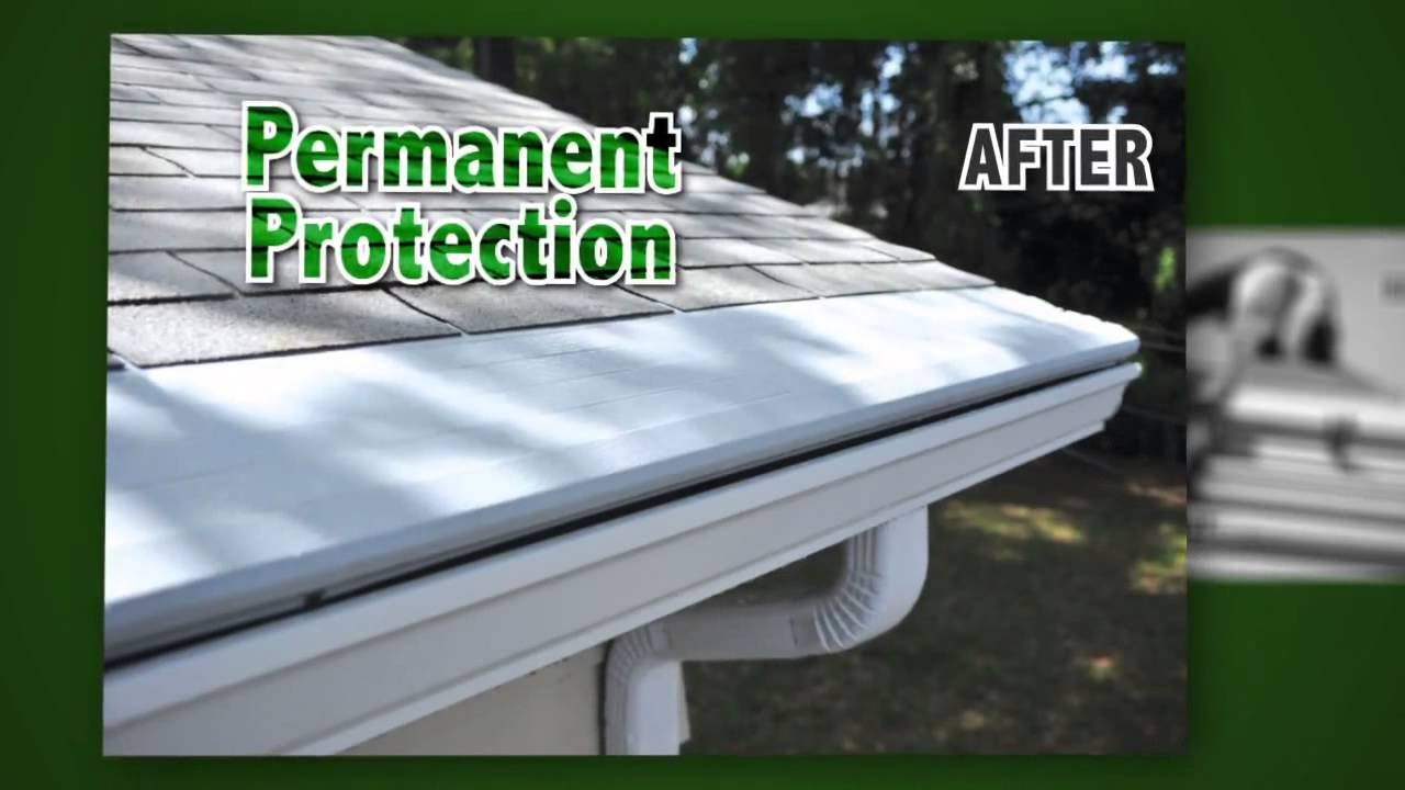 Gutter Helmet The Permanent Solution - YouTube