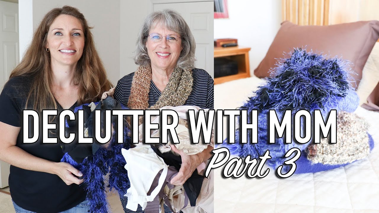 Decluttering and Organizing Clothes With My Mom - YouTube