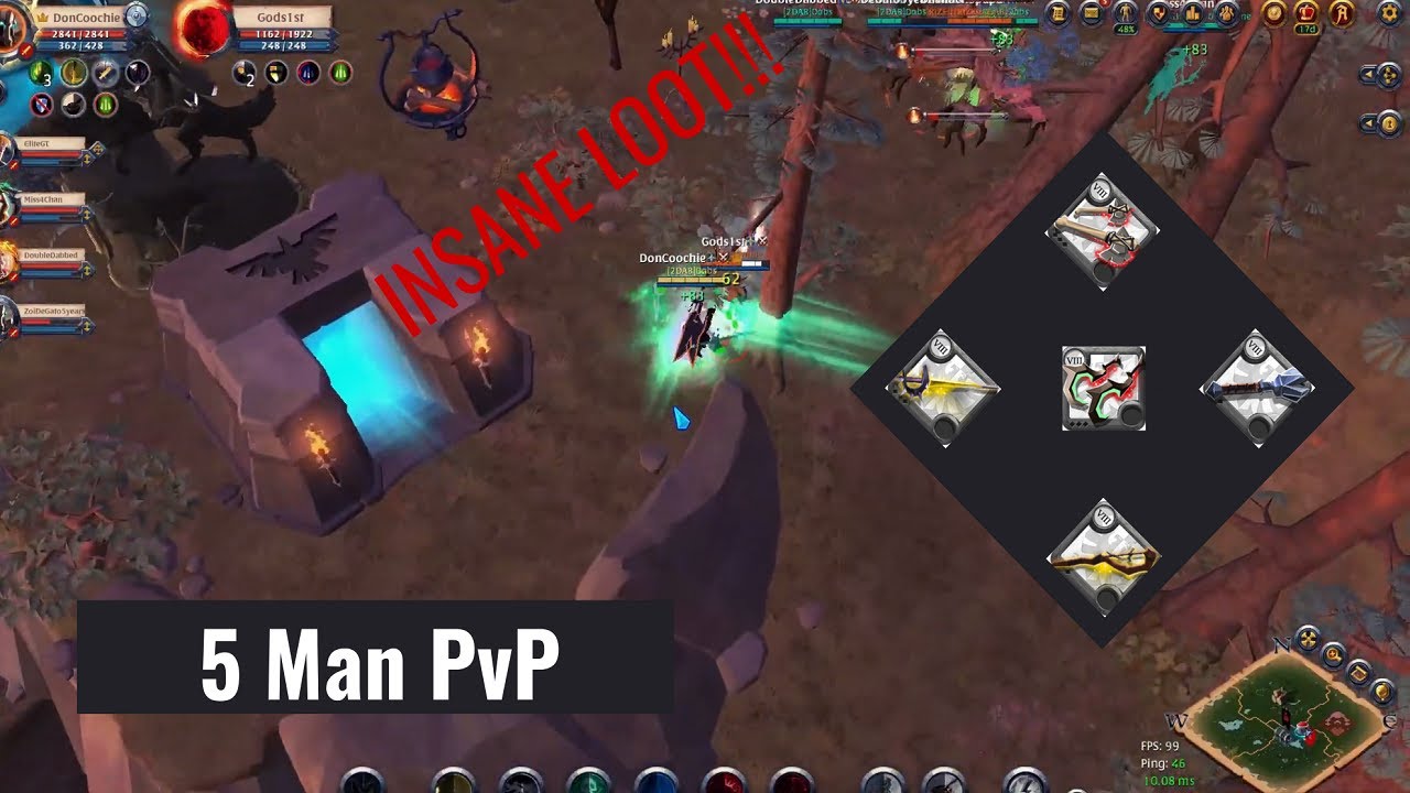 5 Man PVP Albion Online! - YouTube