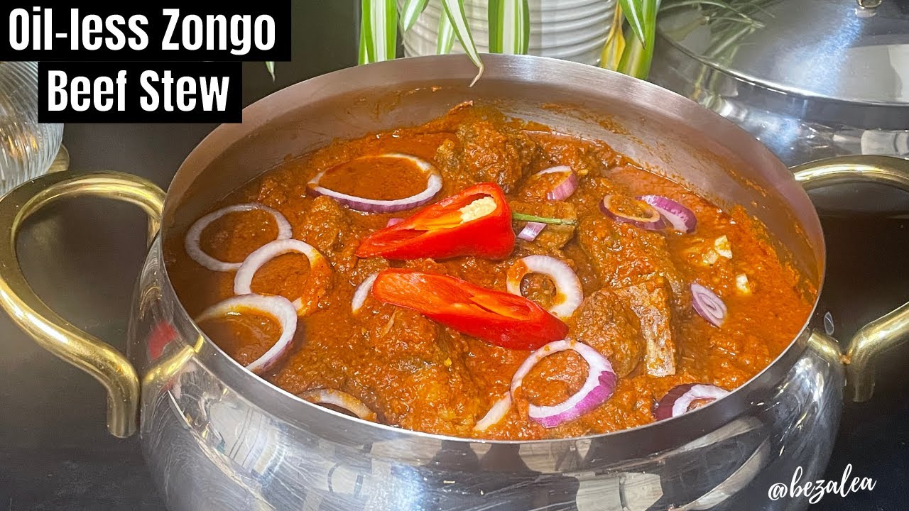 How to: (Without Oil) Zongo Beef Stew (Best Method) - YouTube