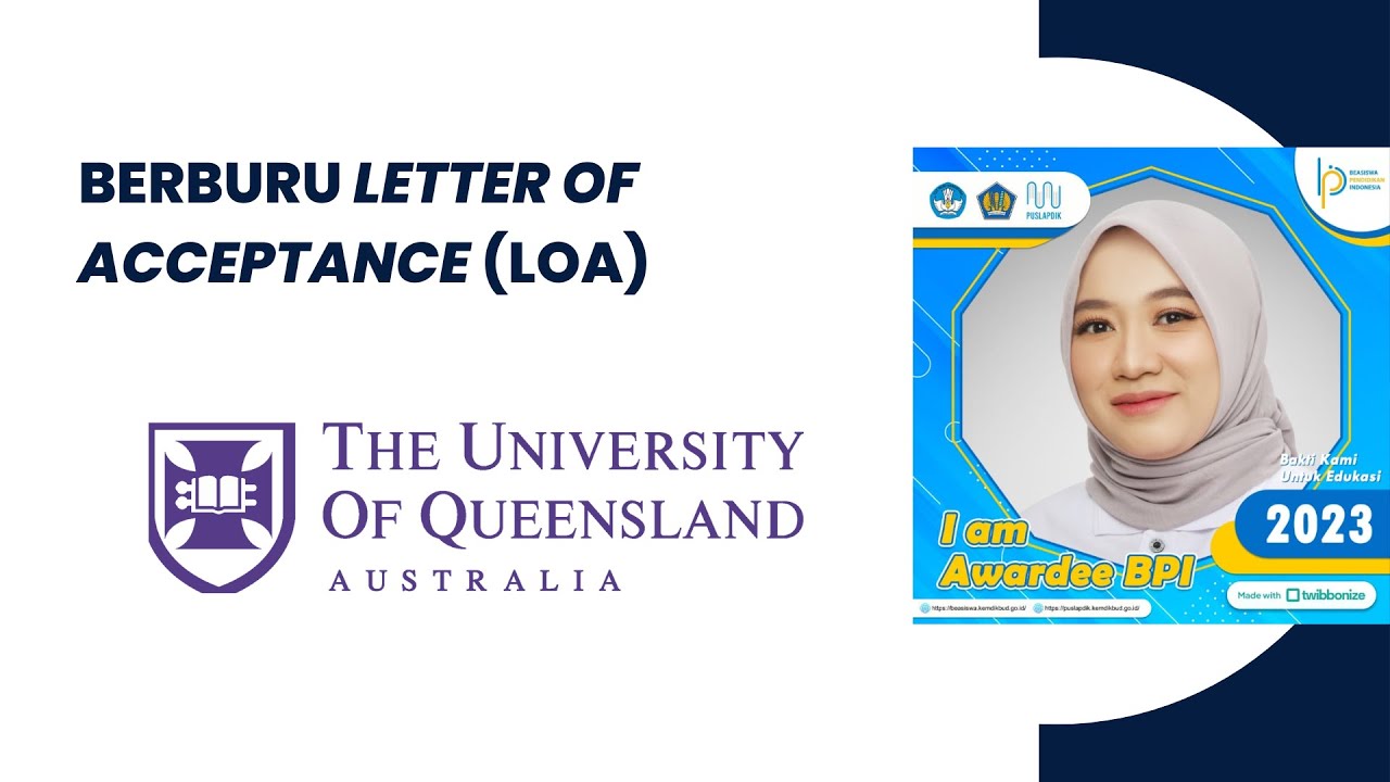 Berburu LoA PhD Business School University of Queensland, Australia ...